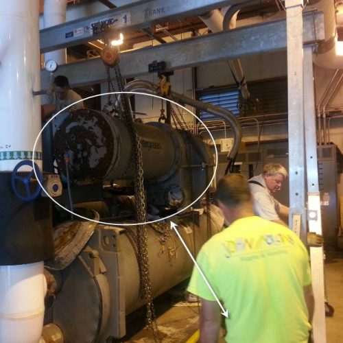 Rigging: (Chiller with Gantry-Albany, NY) - Mullins Rigging